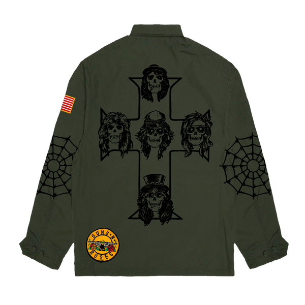 Army Green Oversized Jacket - Guns N' Roses Official Store